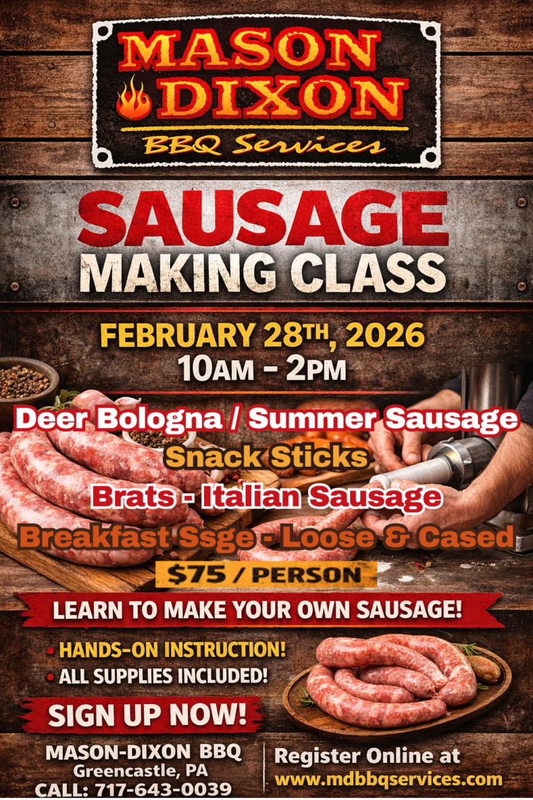Sausage Making Class - Mason Dixon BBQ Services